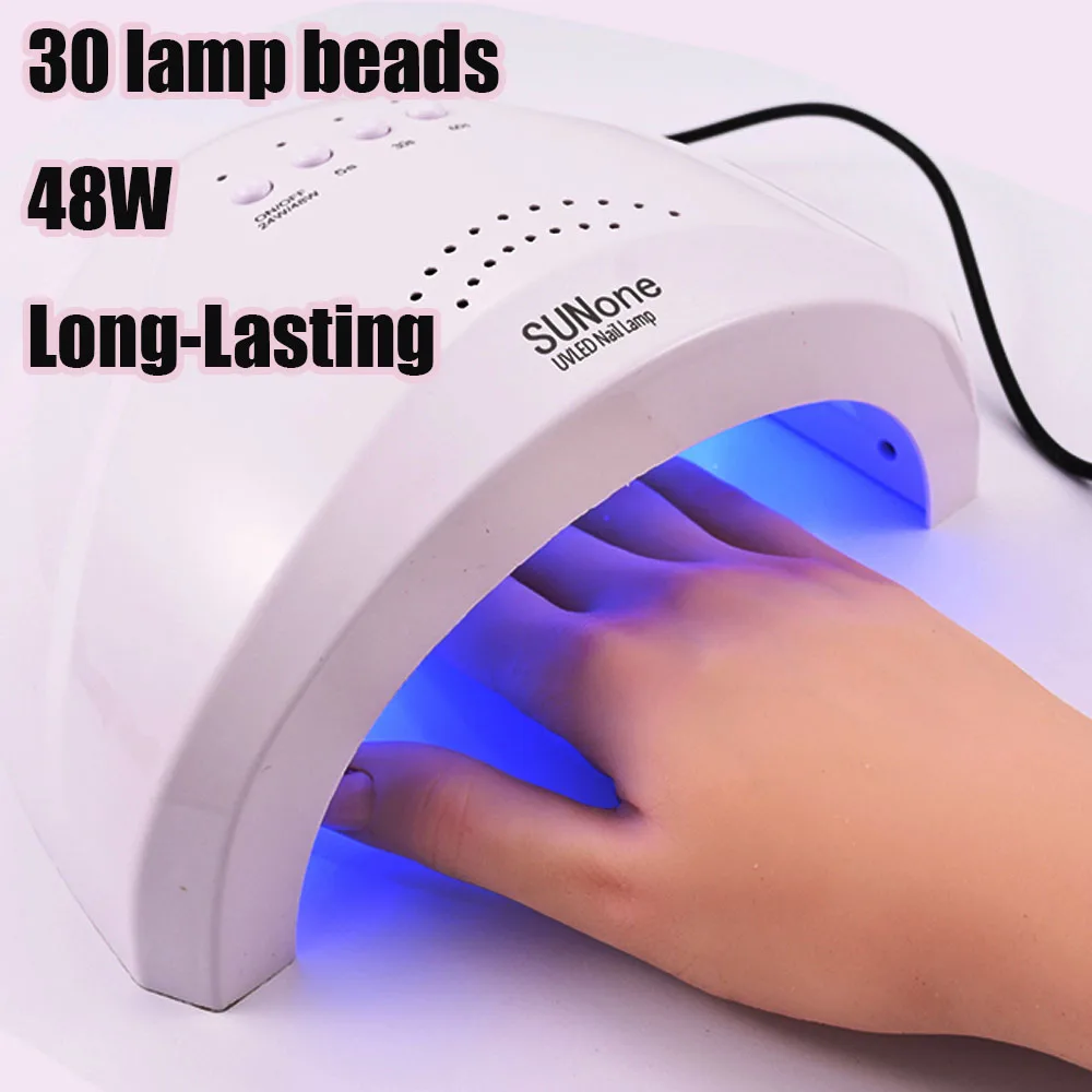 48W-UV-LED-Lamp-Professional-Nail-Drying-Lamp-With-30Pcs-Lamp-Bead-Nail ...