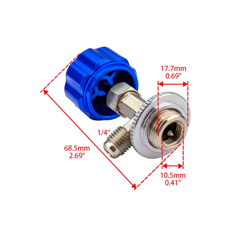 M12 1/4'' R12 R22 R600a Refrigerant Can Tap Dispensing Valve Gas Bottle ...