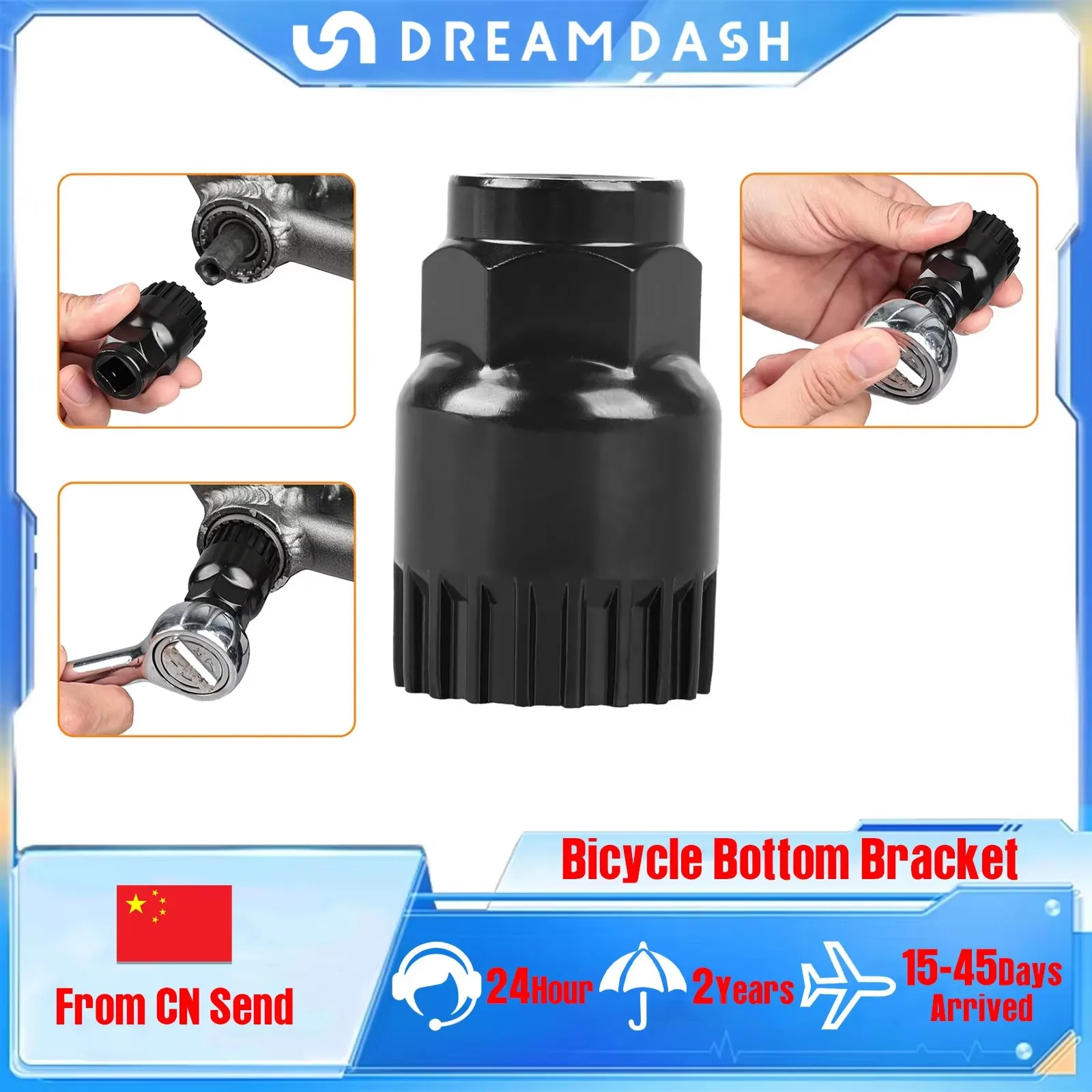 Dreamdash Bicycle Bottom Bracket Remover BB Puller 20 Teeth Wrench Box ...