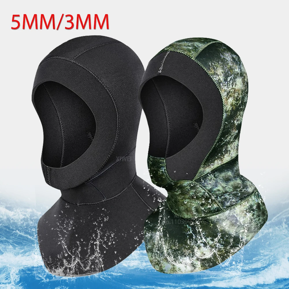 Neoprene-Diving-Hood-3mm-5mm-Wetsuit-Hood-Swim-Cap-Scuba-Diving-Mask ...
