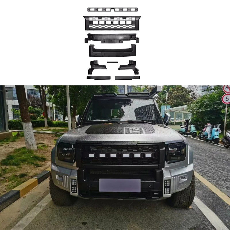 Fit-for-JETOUR-Traveler-T2-2023-2024-ABS-Grille-Kit-Car-Front-Face ...