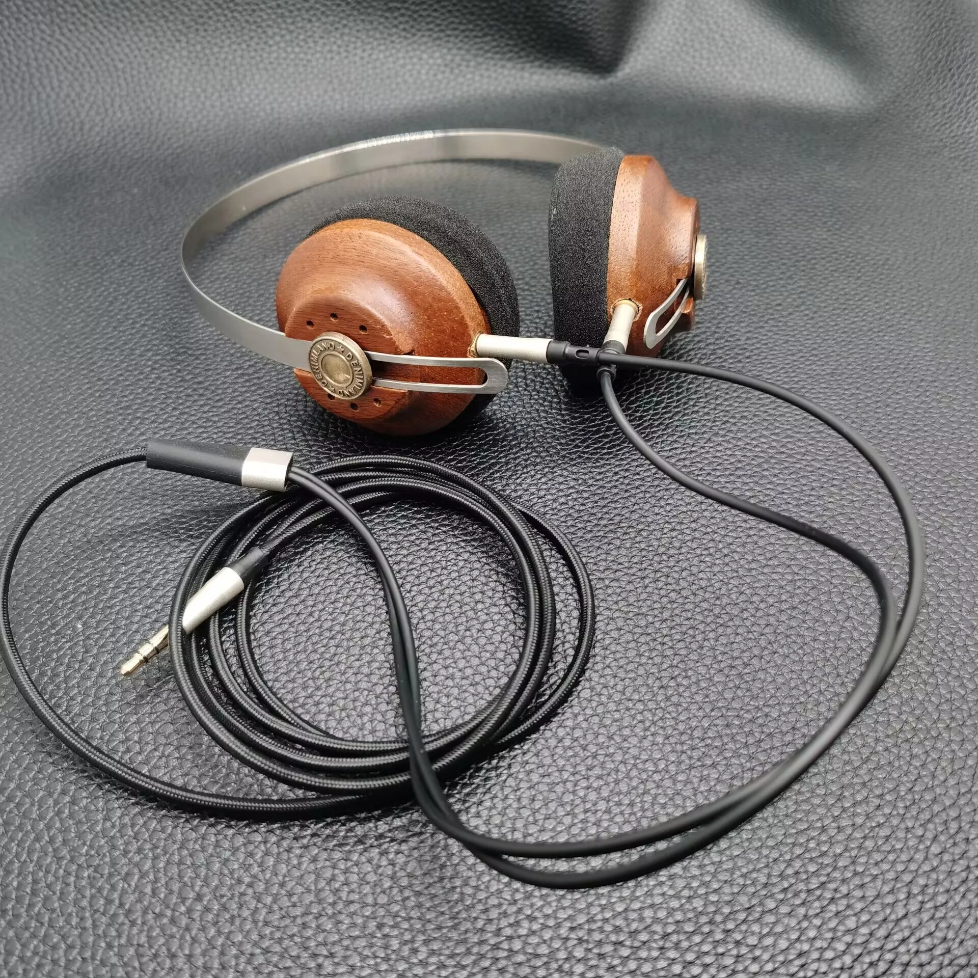 Poyatu Retro Wood Headphone Stereo Open On-ear Lightweight Headset ...