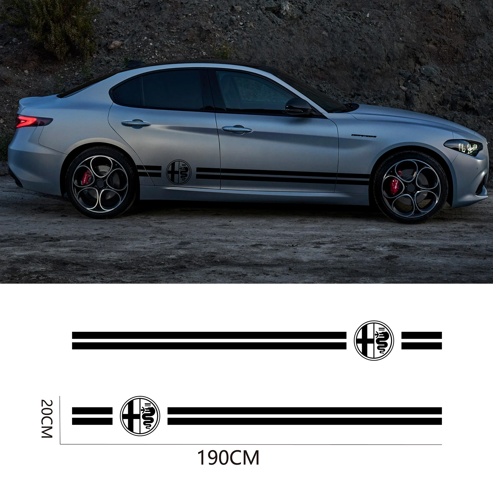 Car-Door-side-Stripes-Stickers-Apply-for-Alfa-Romeo-Giulia-Giulietta ...