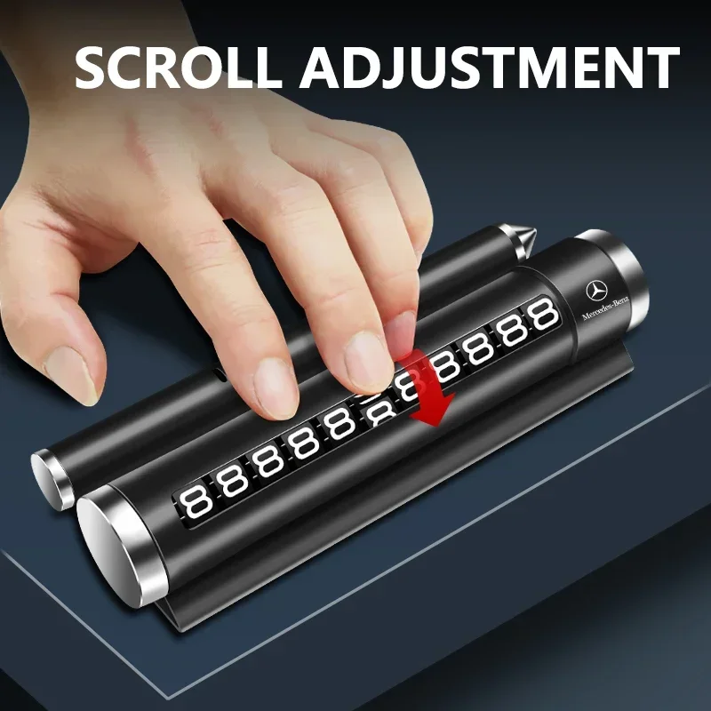 Car-Temporary-Parking-Card-Phone-Number-Card-Plate-For-Mercedes-Benz ...