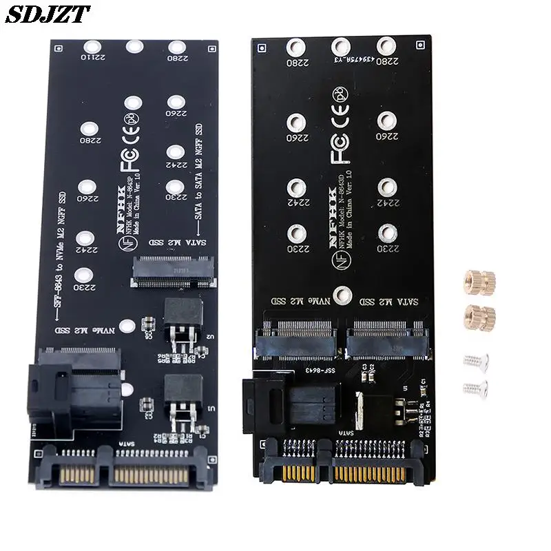 22pin Sata Adapter Sff-8643 To M.2 U2 Kit Ngff M-key To Slimline Sas Nvme Pcie Ssd Sata Ssd ...