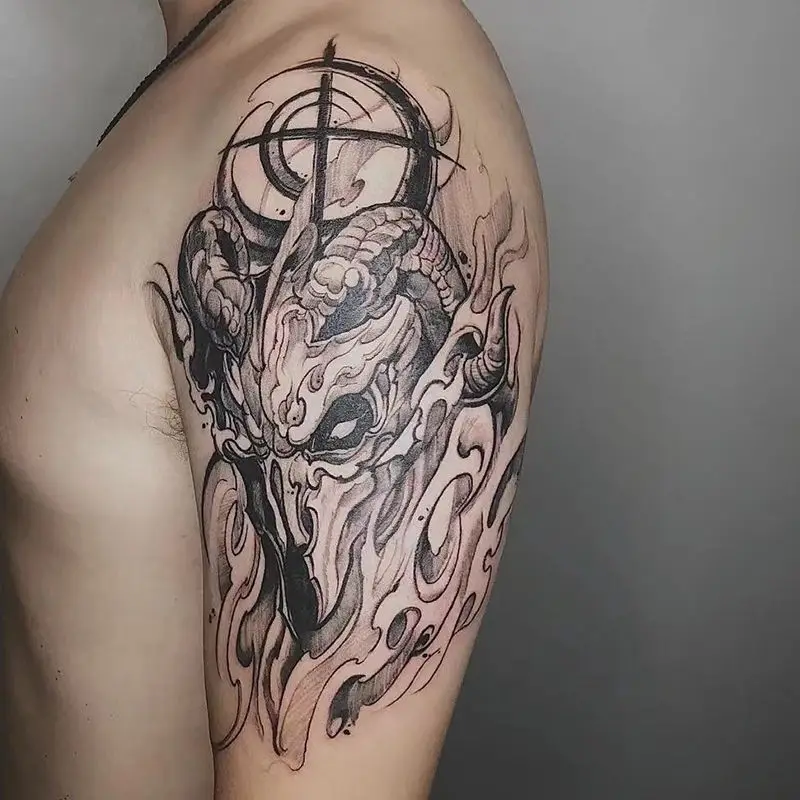 Japanese-Prajna-Tattoo-Stickers-for-Woman-Man-Arm-Punk-Temporary ...