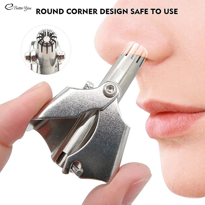 Hot-Nose-Trimmer-for-Men-Stainless-Steel-Manual-Trimmer-for-Nose ...