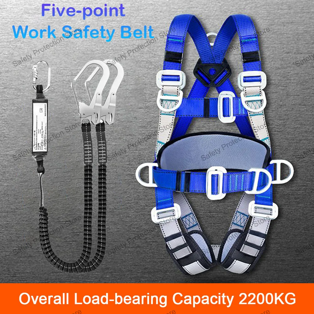 High-altitude-Work-Safety-Harness-Full-Body-Five-Point-Safety-Belt-Rope ...