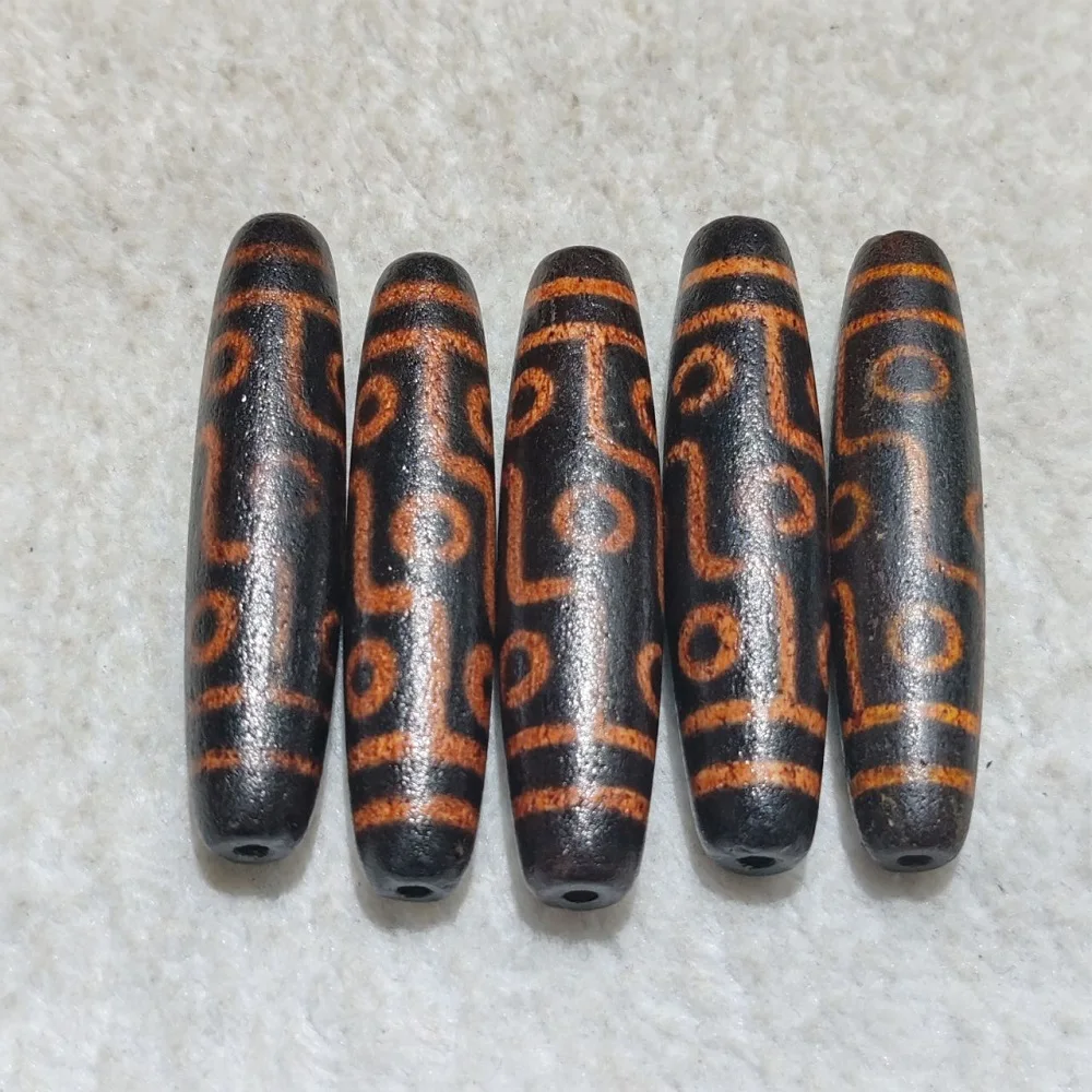 Tibetan-totem-ethnic-jewelry-Agate-Dzi-Weathered-9-eye-Tianzhu-Men-s ...