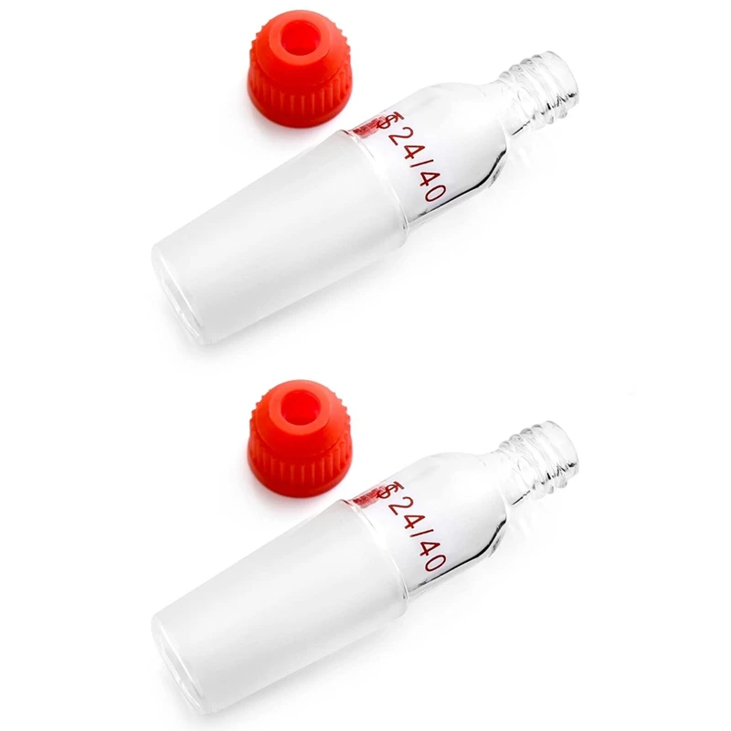 Thermometer Inlet Adapter with 24/40 Inner Joint,2pcs Glass Thermometer ...