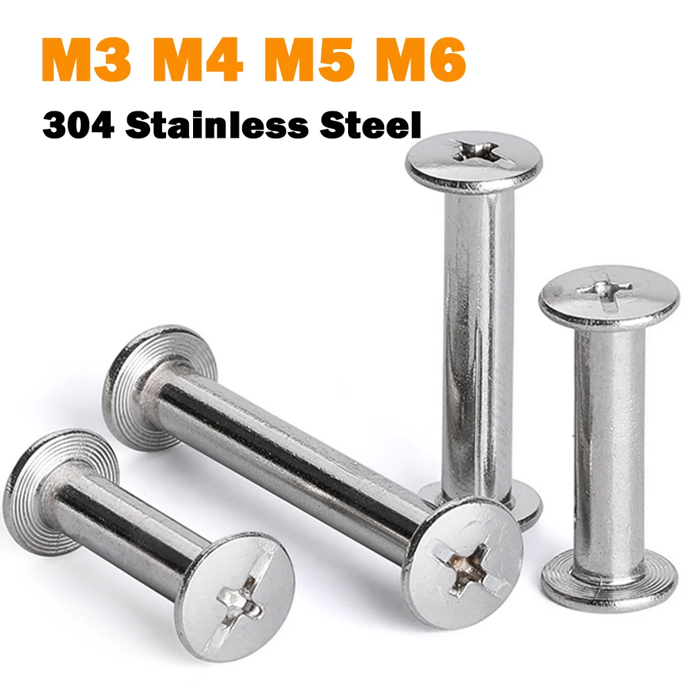 M3 M4 M5 M6 304 Stainless Steel Binding Chicago Screw Leather Bag ...