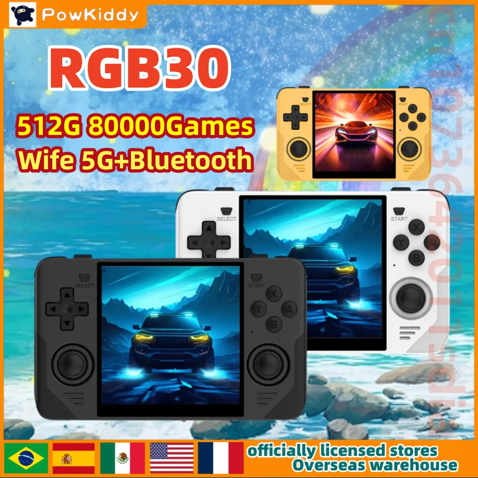 POWKIDDY-RGB30-Portable-Handheld-Game-Console-4-Inch-HD-IPS-Screen ...