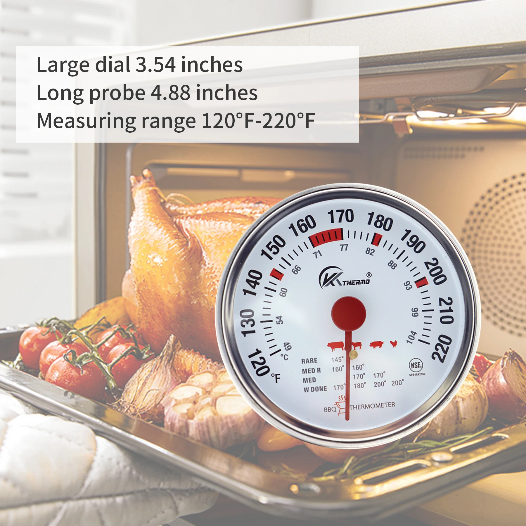 Steak-BBQ-Thermometer-Stainless-Steel-Meat-Thermometer-Temperature ...