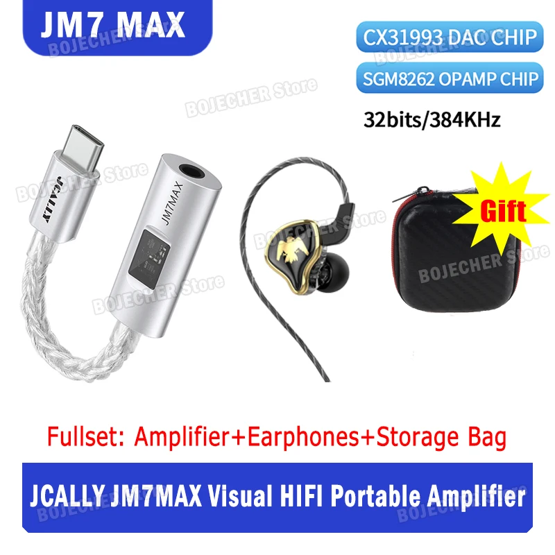 JCALLY JM7 MAX CX31993 DAC Chip tipo C a 3,5mm decodificación de Audio ...