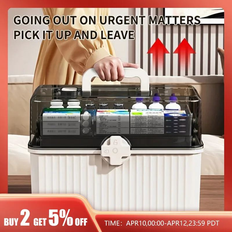 1pc-Medicine-Chest-Household-Portable-Multi-layer-Box-With-Large ...
