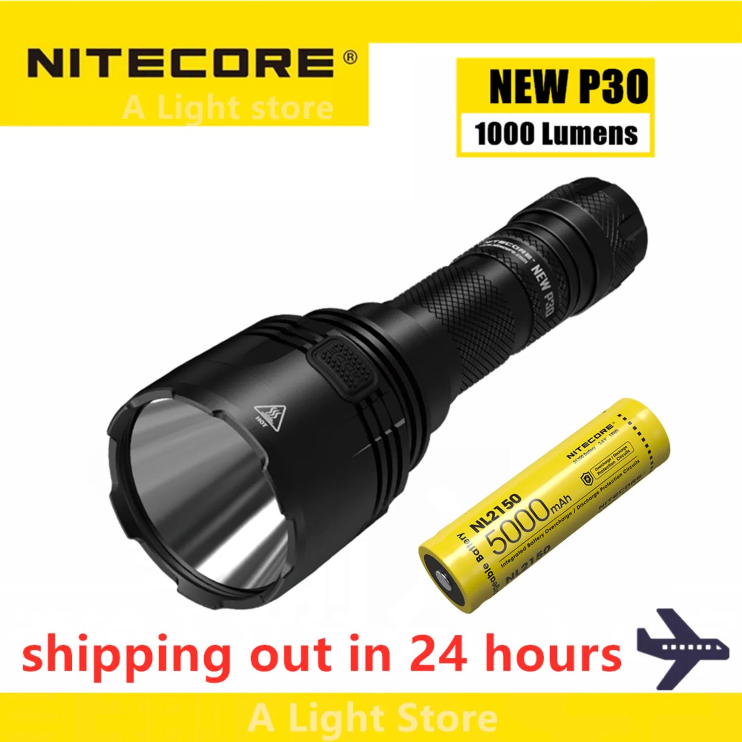 NITECORE NEW P30 Flashlight Led Flashlight Tactical Torch for hunting ...