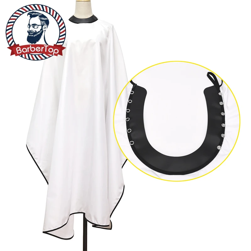 Barbertop-Haircut-Cloth-Salon-Waterproof-Barber-White-Cape-Hairdresser ...