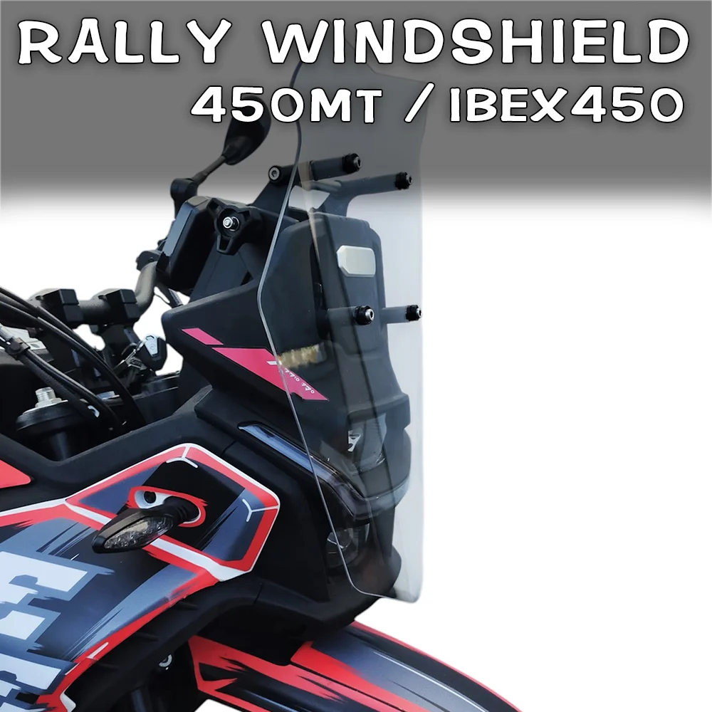 450MT IBEX450 Rally Windshield For CFMOTO MT450 Motorcycle Windscreen ...