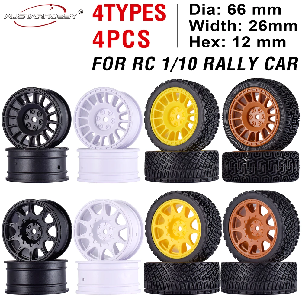 12mm-Hex-RC-Wheels-and-Tires-1-10-for-Rally-Racing-Car-Tamiya-TT02 ...