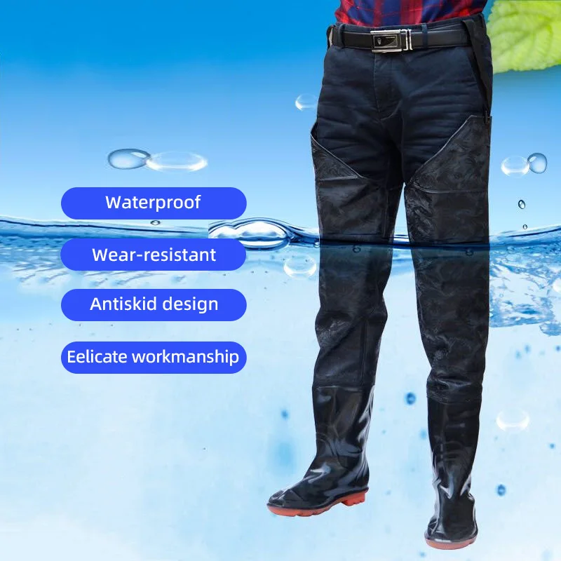 Thickened-Fishing-Waders-Shoes-Pant-For-Water-Sports-Camping-Hunting ...