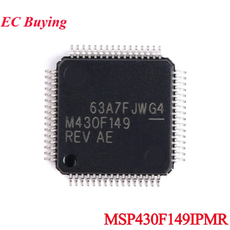 10Pcs-1pc-MSP430F149IPMR-MSP430F149-M430F149-MSP430-MSP430F1491-LQFP-64-Flash-Microcontroller ...