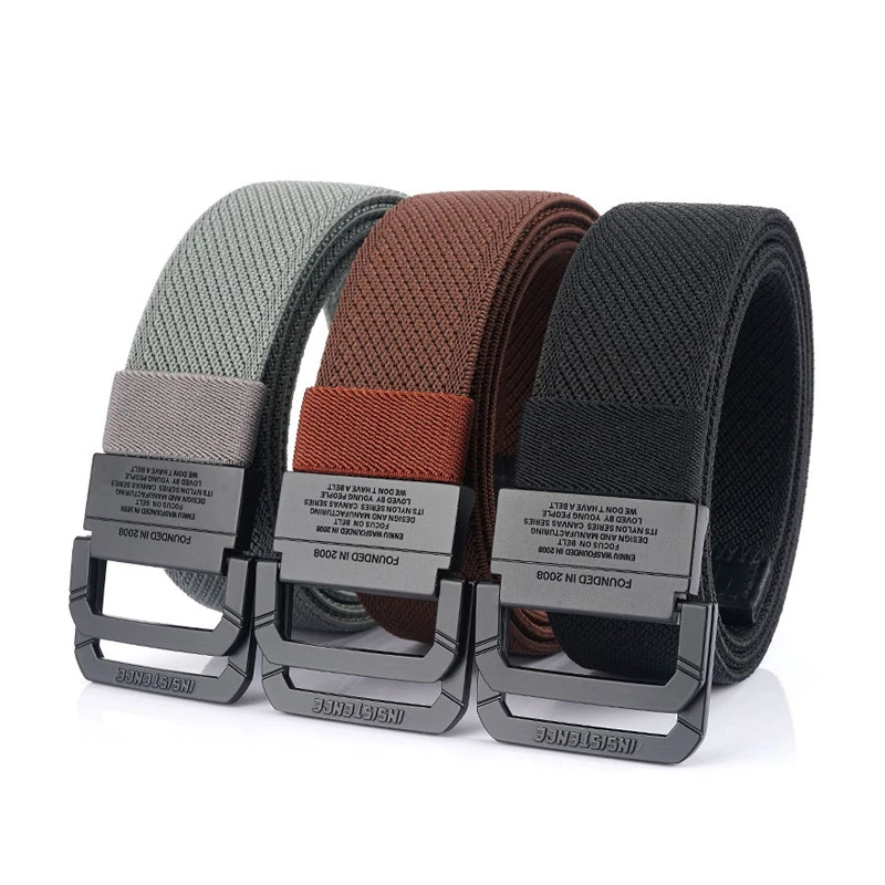 Canvas-Belt-For-Men-Simple-Alloy-Button-Nylon-Mens-Tactical-Belt ...