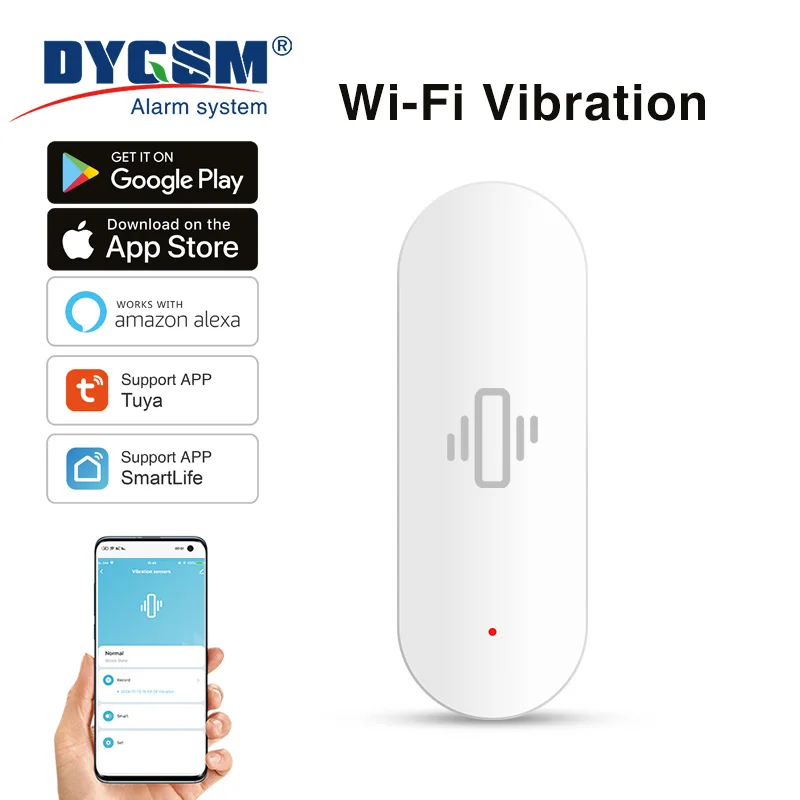 Tuya WiFi Smart Vibration Sensor Drop Detection Smart Life APP Real ...