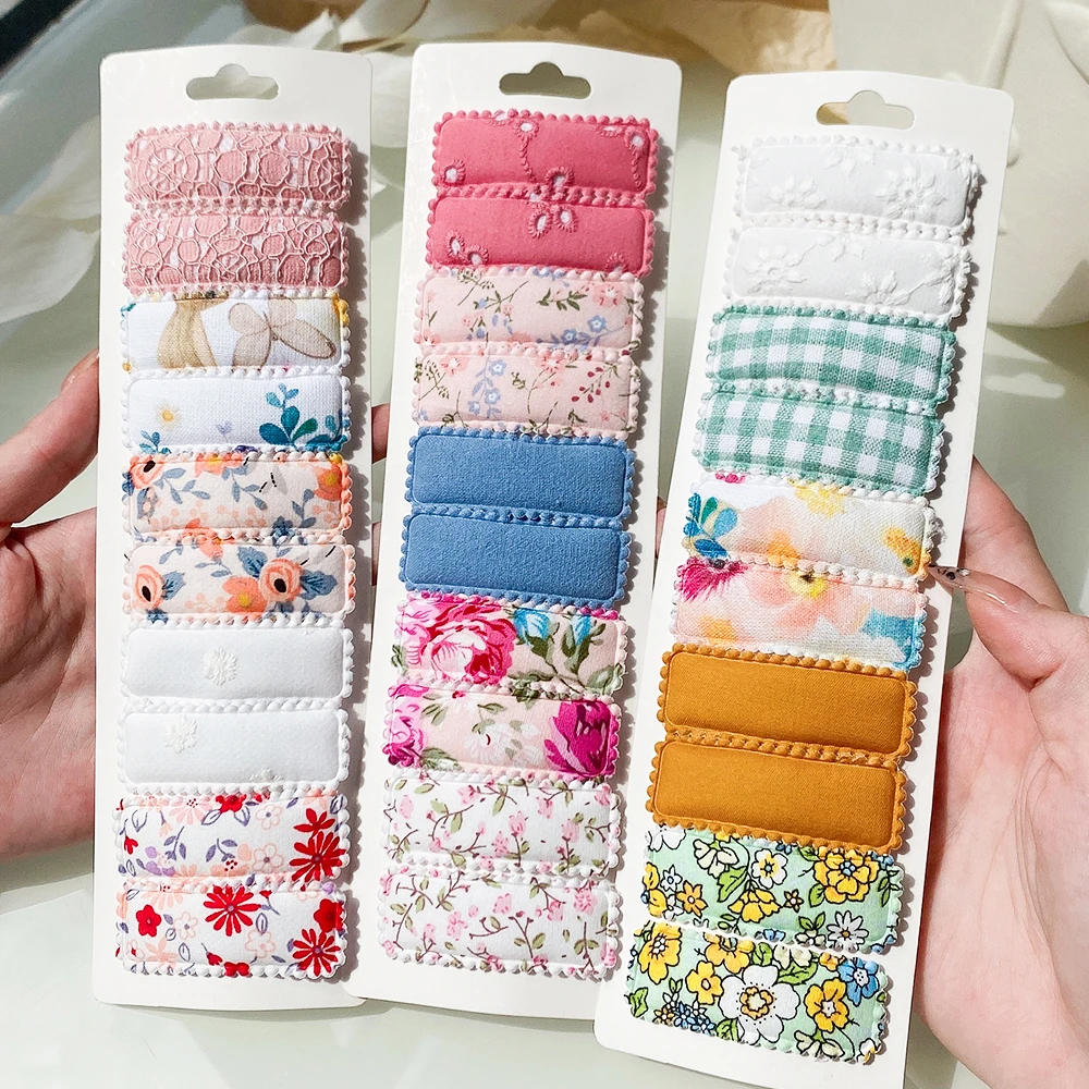 Barrettes Apparel Accessories | Hair Clips Girls Linen | Clips Kids ...