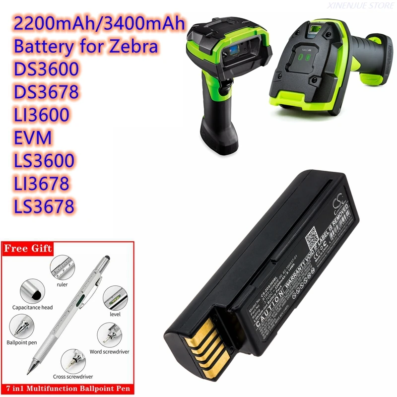 Zebra-DS3600-DS3678-LI3600-LS3600-LI3678-LS3678-EVM-2200mAh-3400mAh ...
