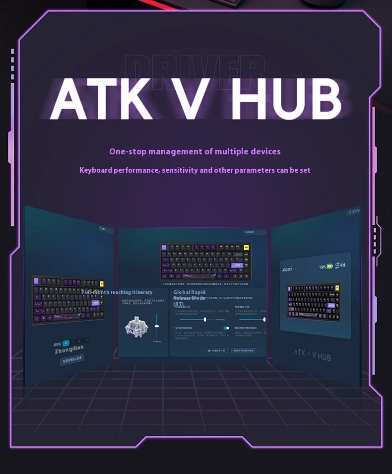 ATK RS7 Pro Keyboard - 8K Speed, Hall Effect, RGB Gaming Gear ...