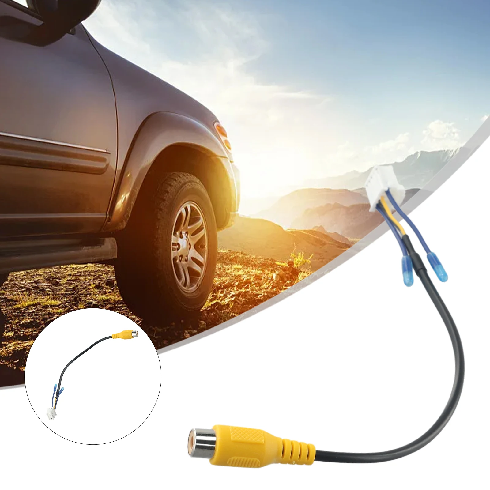 10Pin-Car-Rear-View-Backups-Camera-Cable-Adapter-RCA-Connect-Accessory ...
