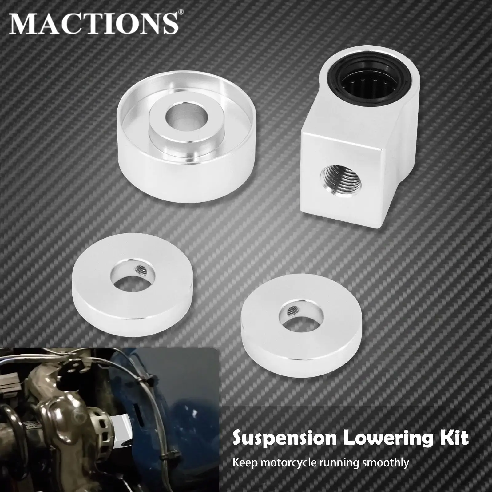 Motorcycle-Rear-Shock-Suspension-Lowering-Kit-For-Harley-Softail ...