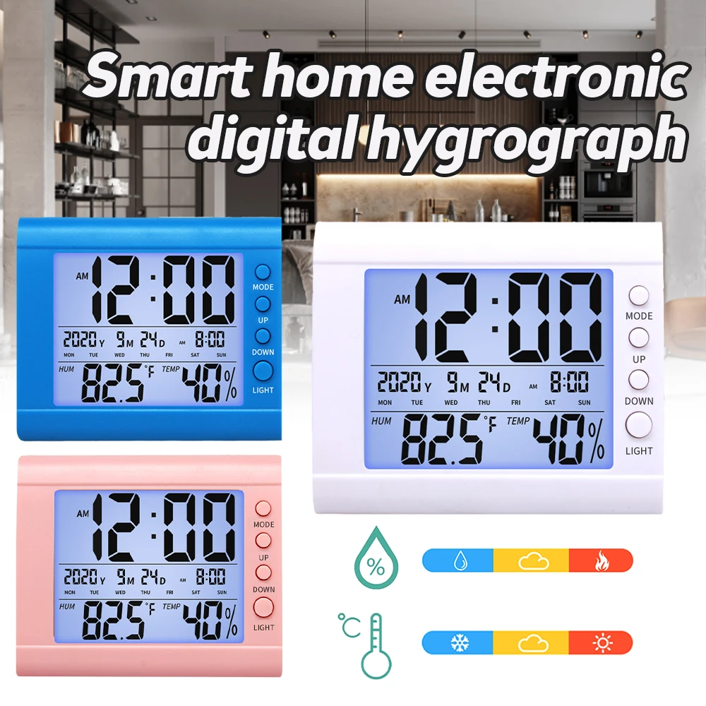 LED-Digital-Thermometer-Hygrometer-Indoor-Room-Electronic-Temperature ...