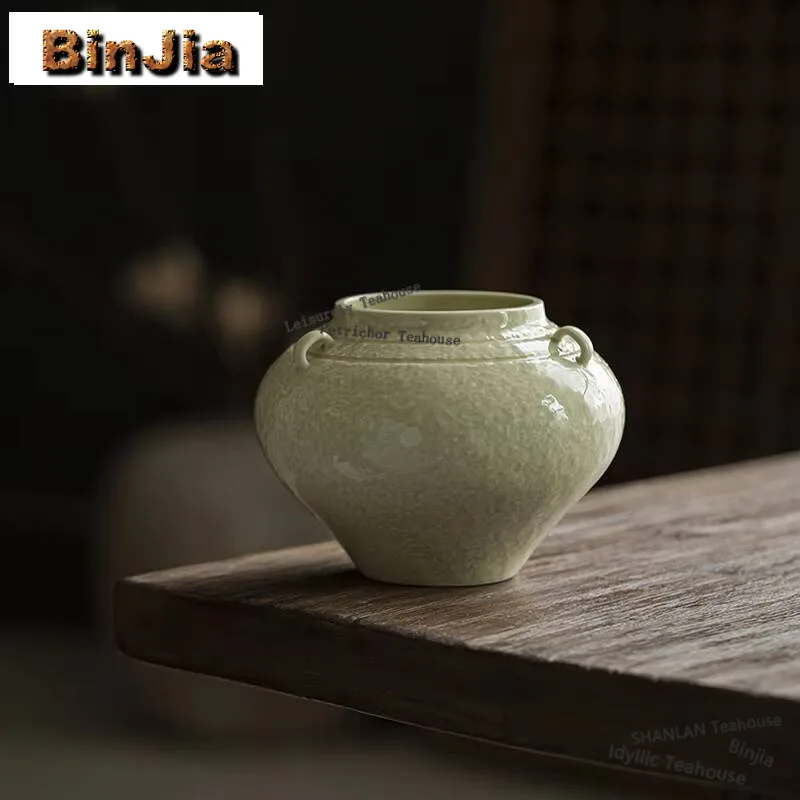 480ml Reed Green Handmade Tea Washing Basin Boutique Three Ears ...