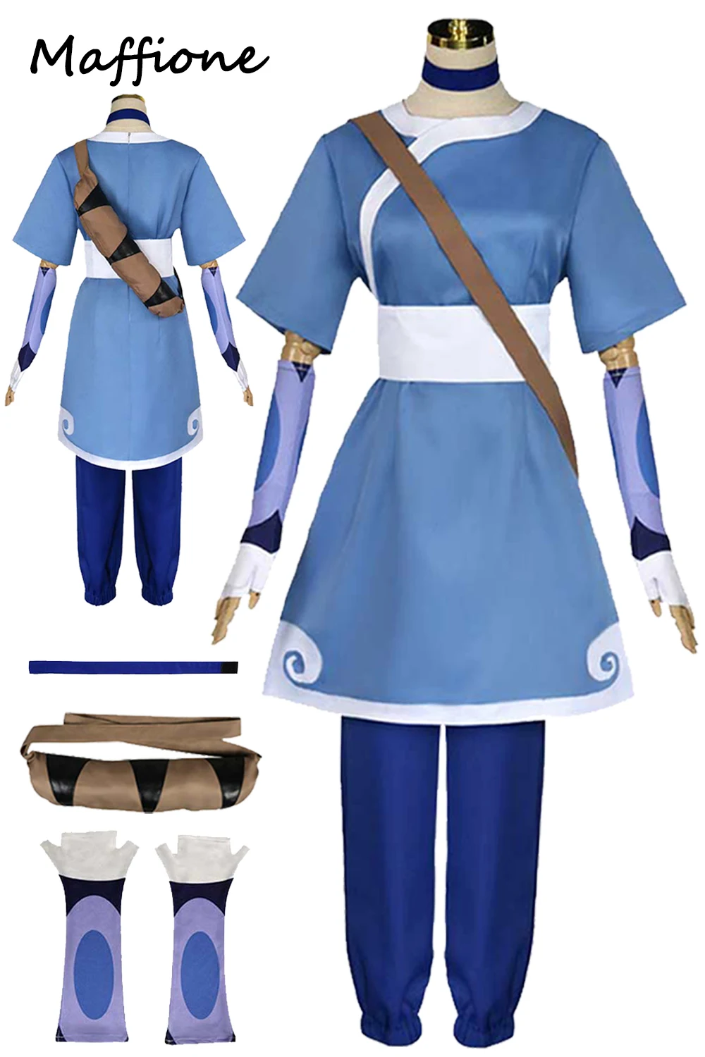 Katara-Cosplay-Costume-Cartoon-Avatar-Last-Role-Airbender-Disguise ...