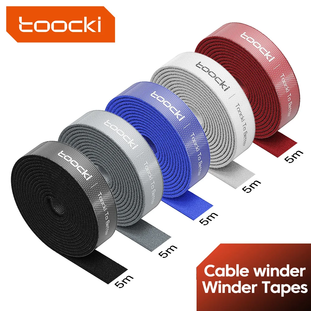 Toocki-3m-5m-Cable-Organizer-Winder-Management-Under-Dest-Free-Cut-Wire ...
