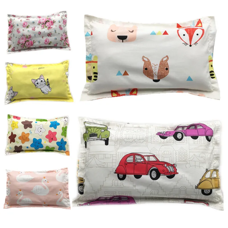 35*50cm 100% Cotton Baby Pillowcase Kids Pillow Case Animal Infant ...