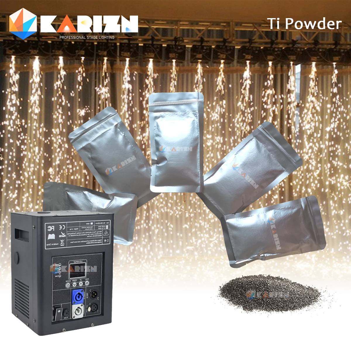 5-bags-Sparkler-Ti-Powder-100g-indoor-outdoor-Cold-Spark-Machine-Powder ...