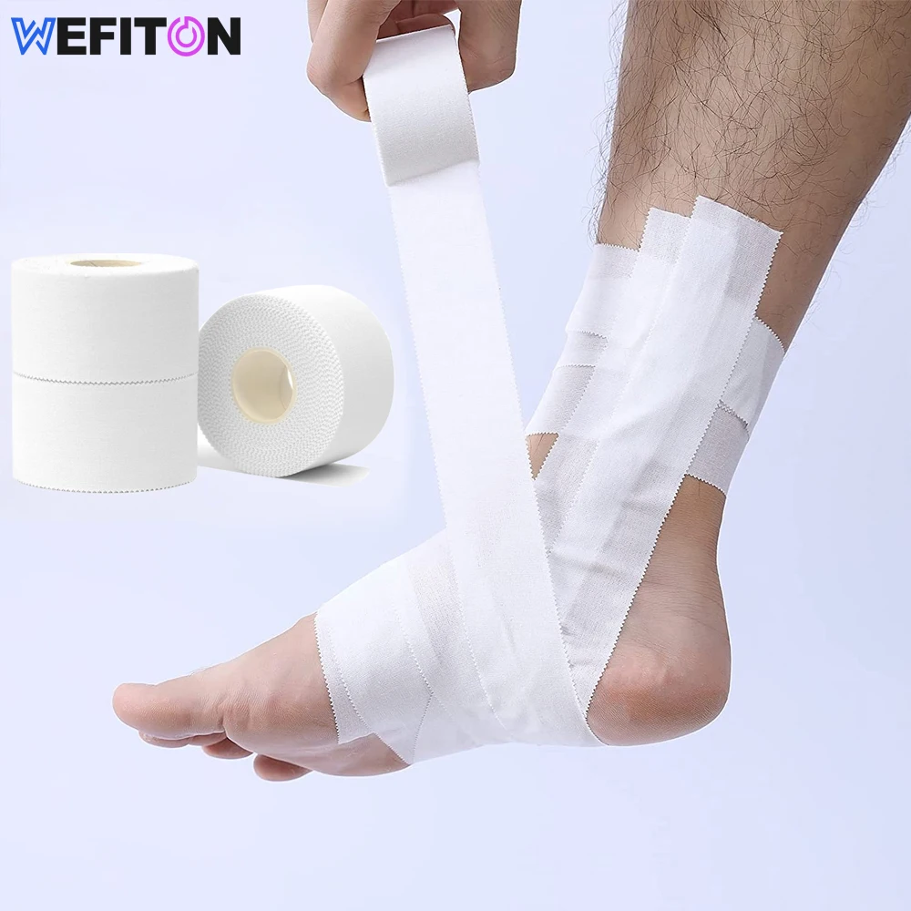 1-Roll-White-Sports-Medical-Athletic-Tape-No-Sticky-Residue-Easy-to ...