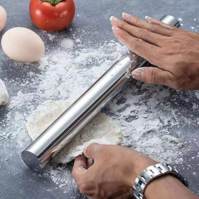 Durable-Kitchen-Rolling-Pin-Reusable-Non-Stick-Stainless-Steel-Dough ...