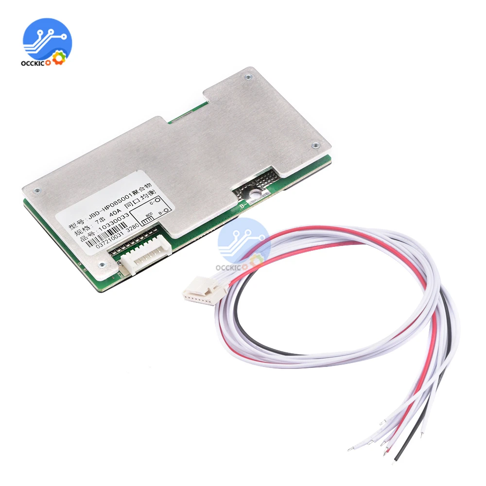 BMS 7S 30A 40A 60A 18650 Lithium Battery Charger Protection Board ...