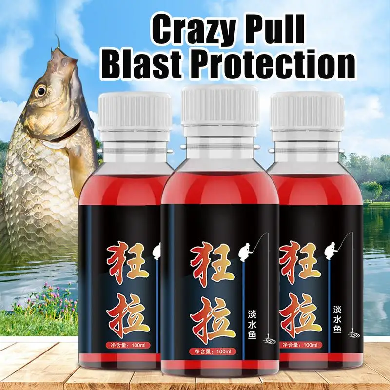 Fishing-Bait-Additive-Liquid-Freshwater-Fish-Attractant-100ml-Natural ...