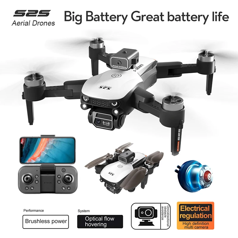 S2S Brushless Drone 6k Profesional HD Dual Camera Obstacle Avoidance Aerial Photography Foldable ...