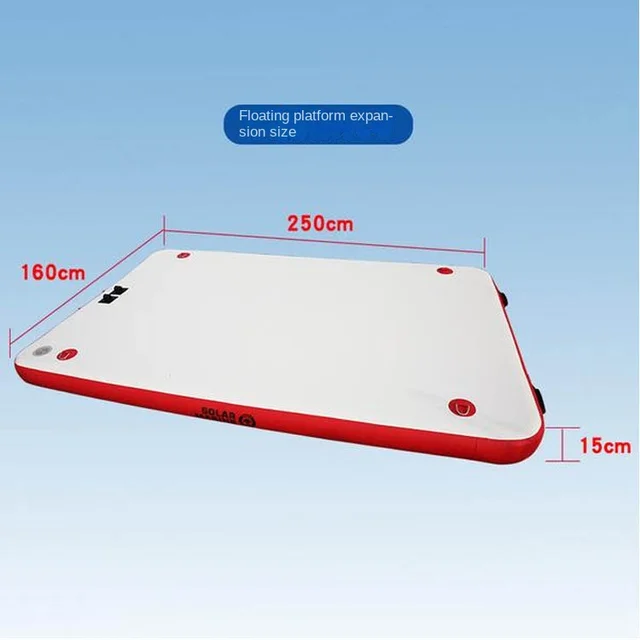 Inflatable Floating Row Pool Rafts Inflatable Floating Platform Fishing ...