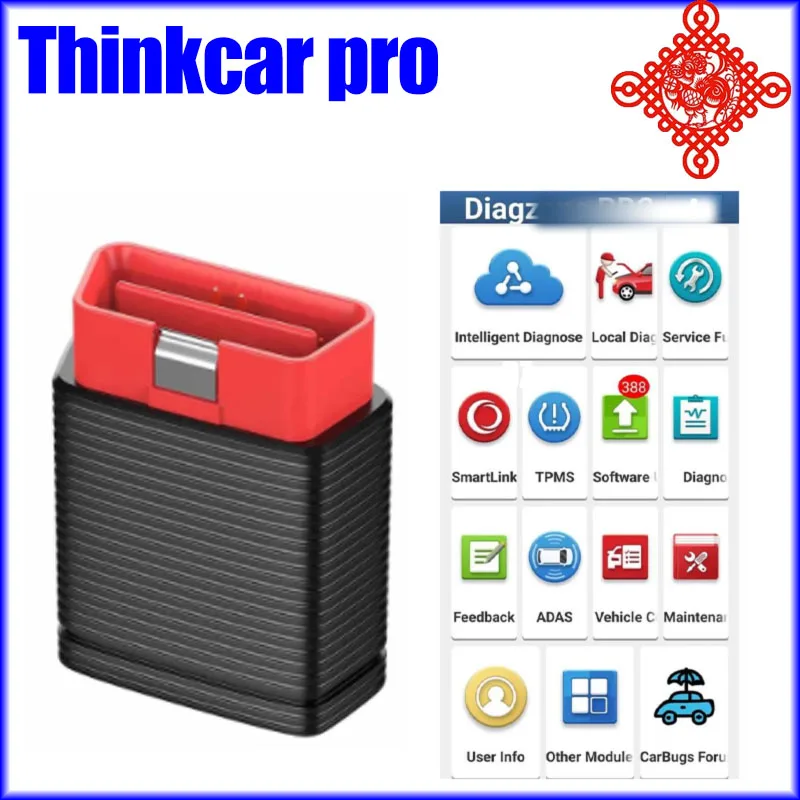 Thinkcar pro obd2 sistema completo bluetooth função de diagnóstico ...