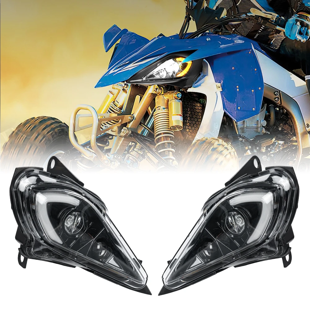 KEMIMOTO-ATV-DRL-LED-Headlight-Turn-Signal-Lights-for-Yamaha-Raptor-700 ...