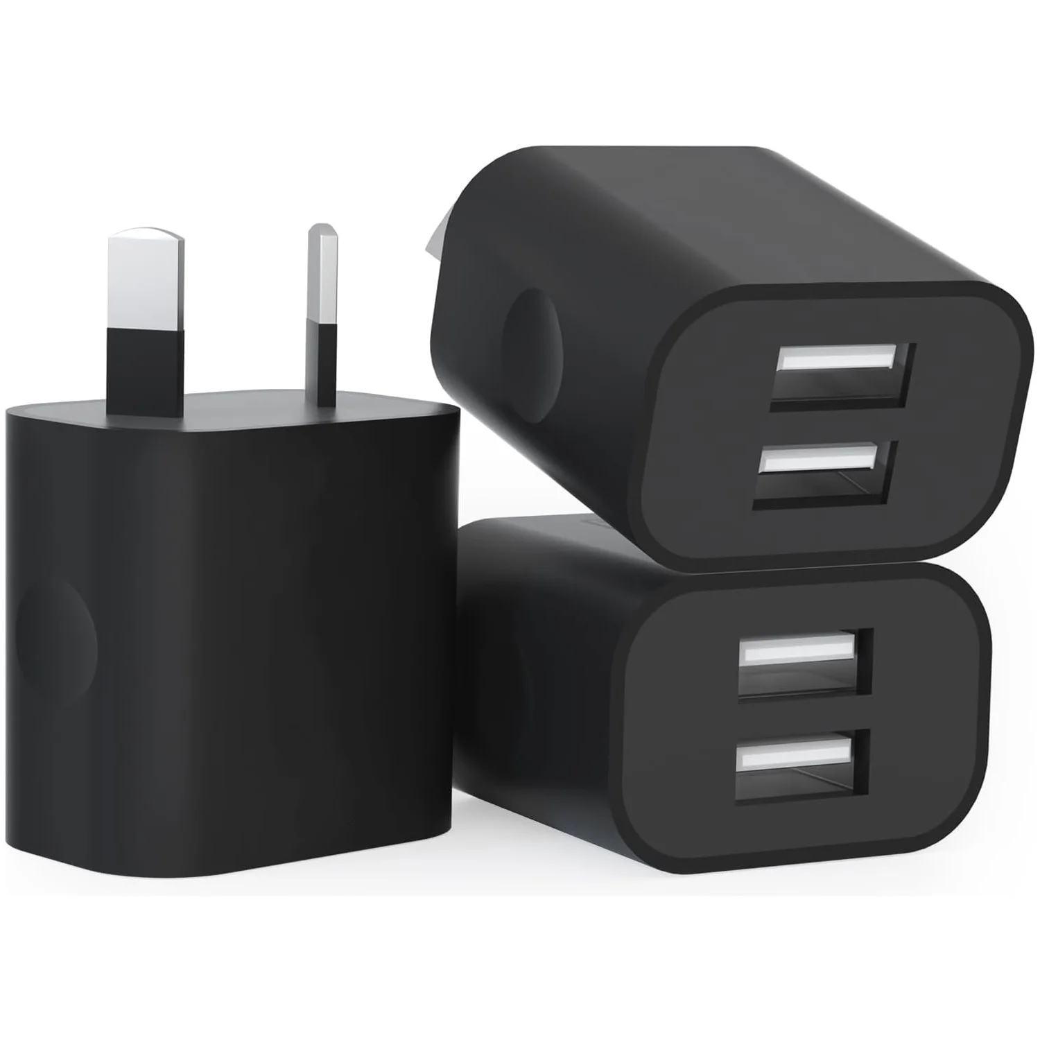 1-5Pc-Dual-USB-Power-Adapter-AU-Plug-Wall-Plug-5V-Charger-2-Port-Aus ...