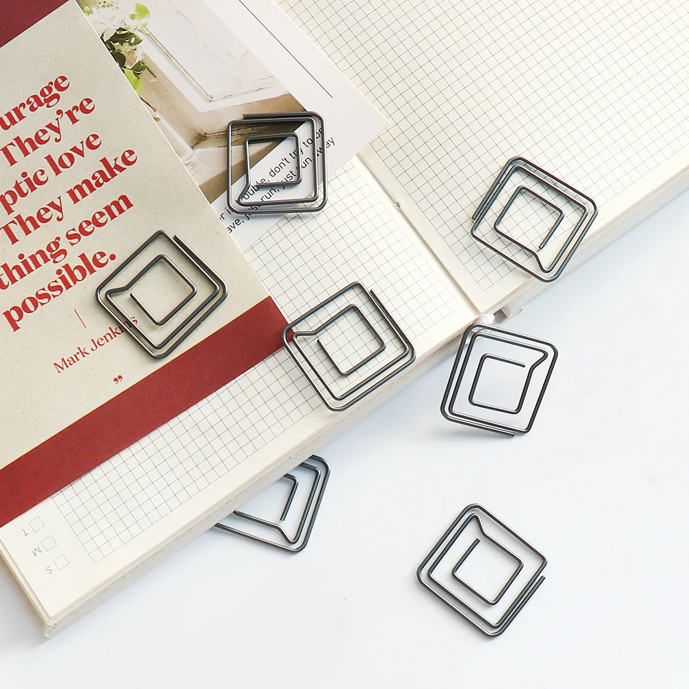 ALLTU-20pcs-Square-Paper-clip-Classifying-mark-of-student-classroom ...