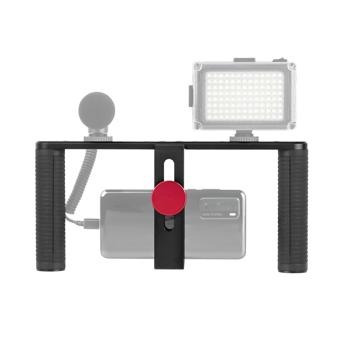 Dual Handheld Gimbal Extension Handle Grip Mounting Bracket Stabilizer ...