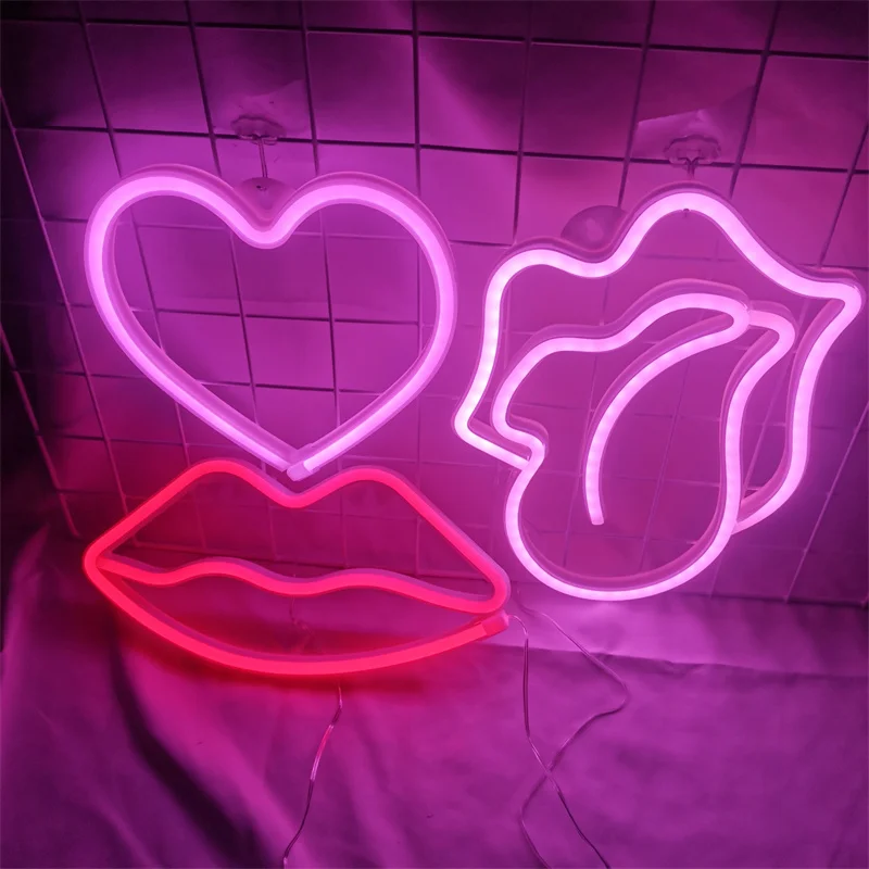 Mouth-Lip-Neon-Light-Sign-LED-Angel-Wings-Sexy-Lips-Lamp-Decoration ...